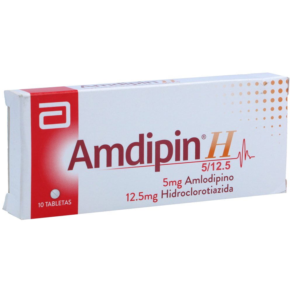 Amdipin H 5Mg+12.5Mg Caja X 10 Tabletas | Cruz Verde