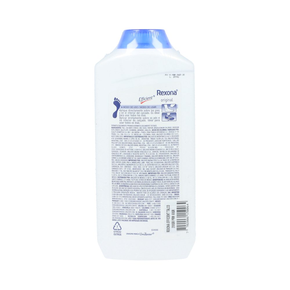 Oferta Talco Efficient Rexona Paquete X 1 Paqueteuete X200Gr Gtis ...