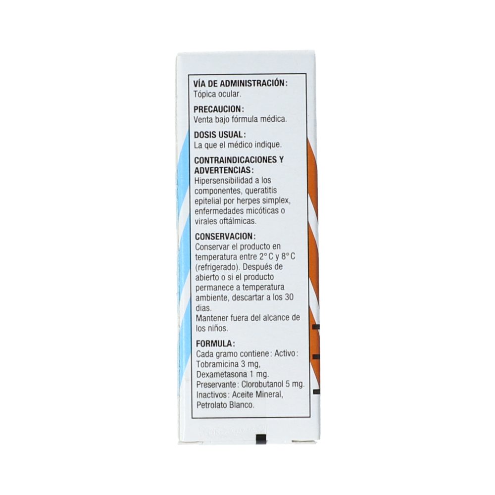Tobradex Ungüento Oftálmico Estéril (0.1+0.3)% Tubo X 3.5g | Los ...
