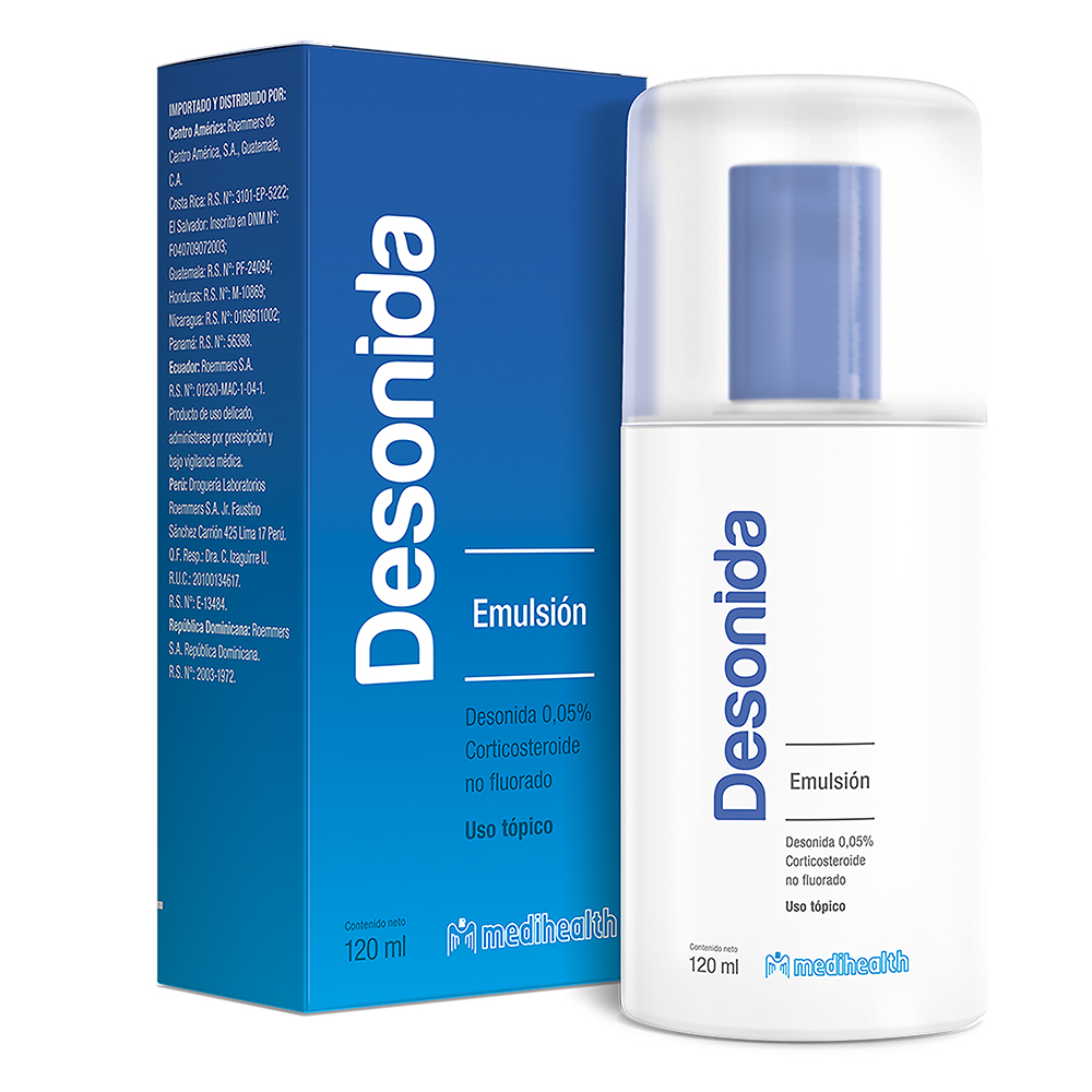 Desonida Emulsión Tópica · 120 ml