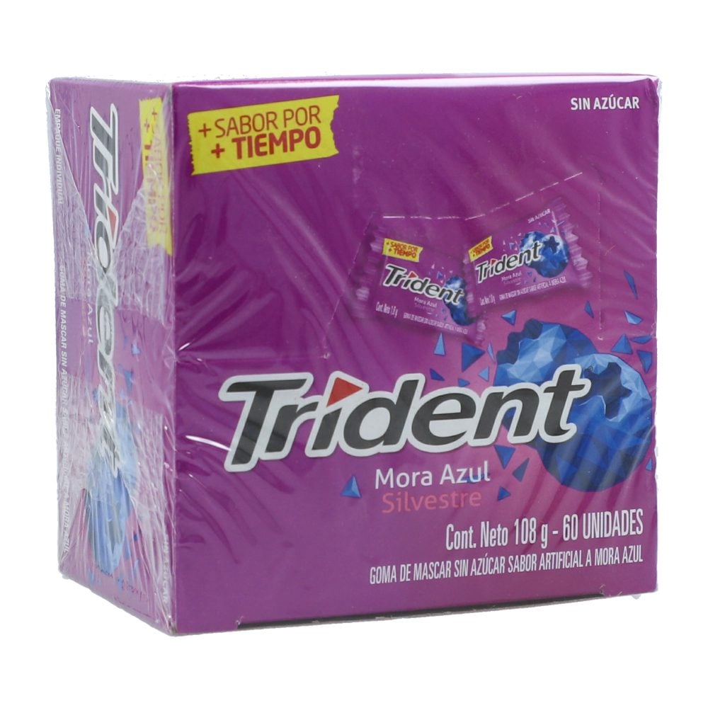 Trident Sobre x 1,8 g Mora Azul Caja por 60 sobres | Los expertos en ...