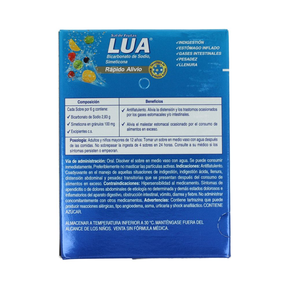 Sal De Frutas Lúa Plus Rápido Alivio Sobre Granulado Efervescente (0.1 ...
