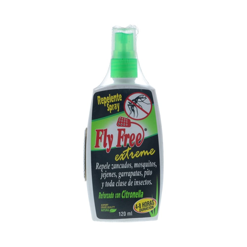 Repelente Fly Free Extreme Spray Natural Freshly Frasco X 120 mL