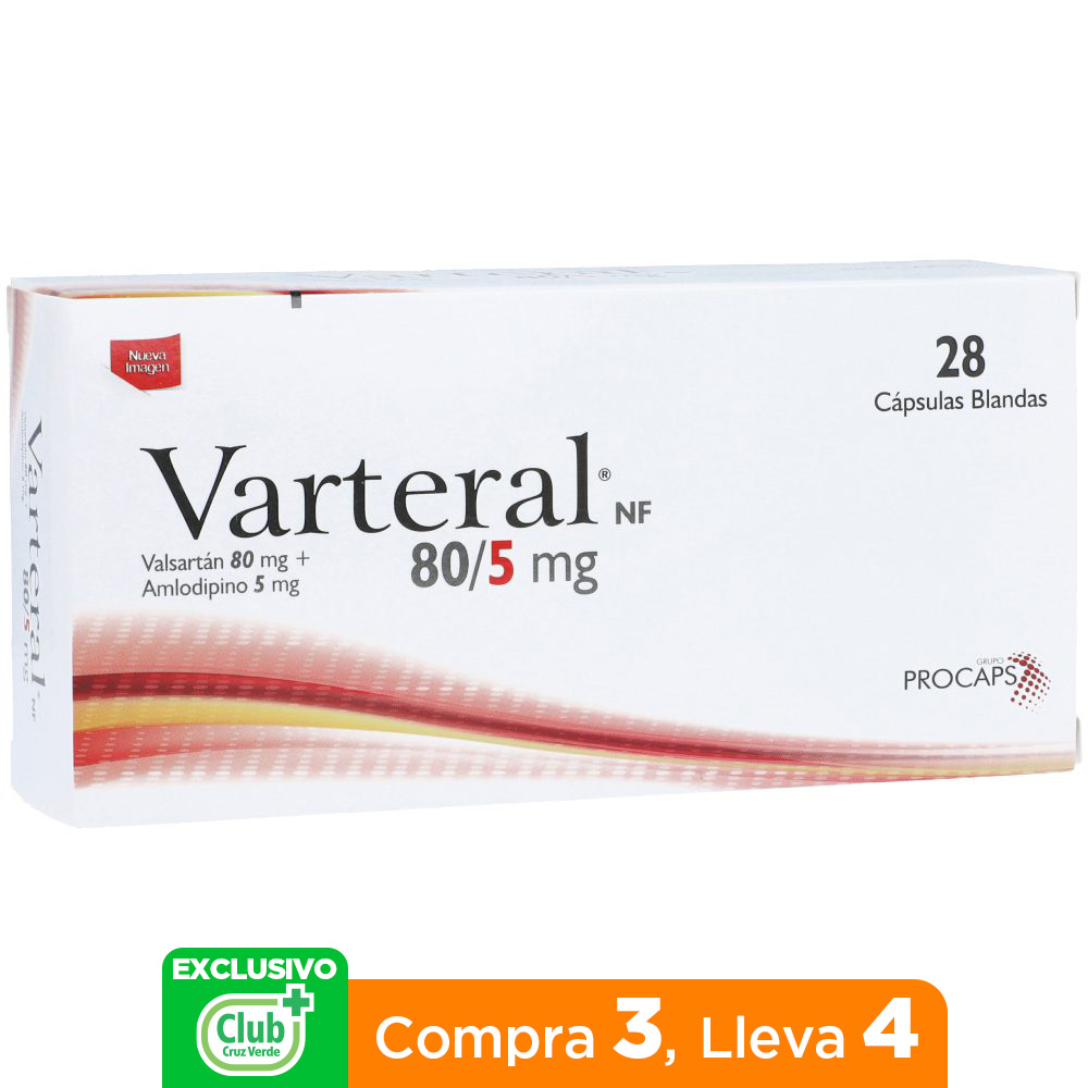 Varteral Nf (5+80) Mg Capsula Blanda Caja X 28 | Los expertos en ahorro ...