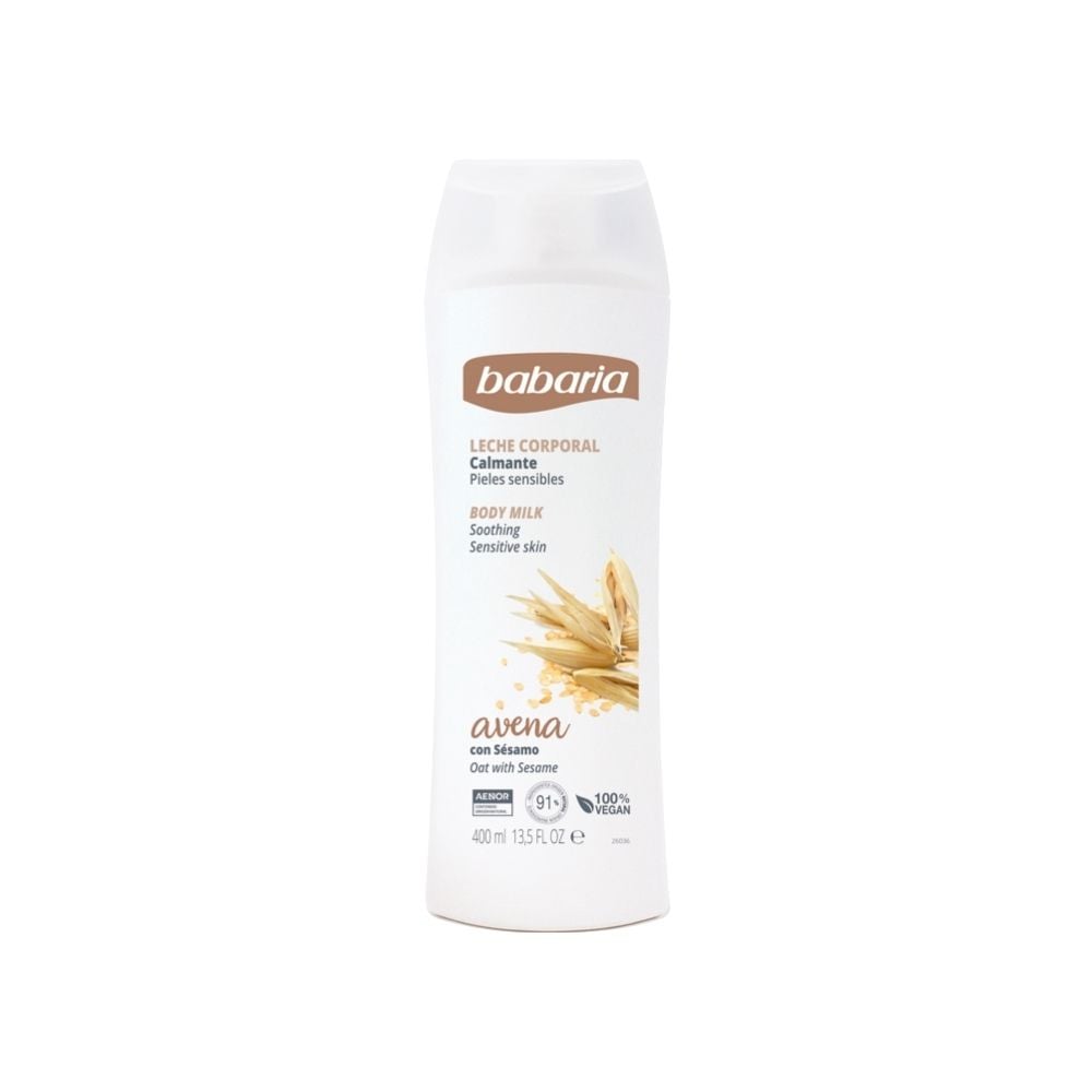 Leche Corporal Babaria Calmante Piel Sensible Frasco X 400Ml Avena ...