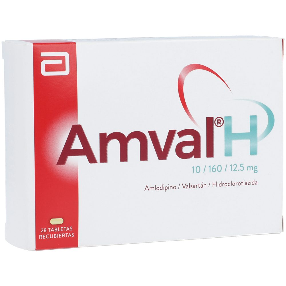 Amval H (10+12.5+160)Mg Tabletas Recubiertas Caja X 28 | Los expertos ...