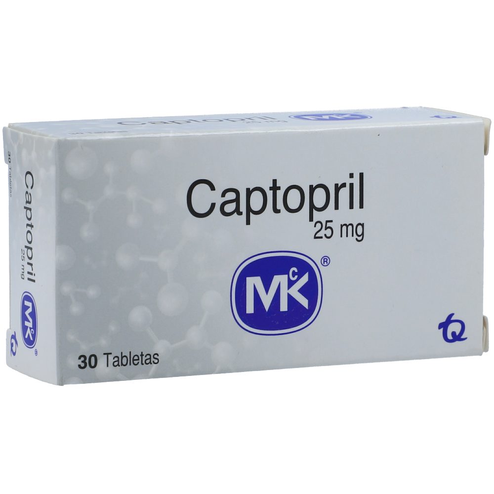 Captopril Mk 25Mg Caja X 30 Tabletas