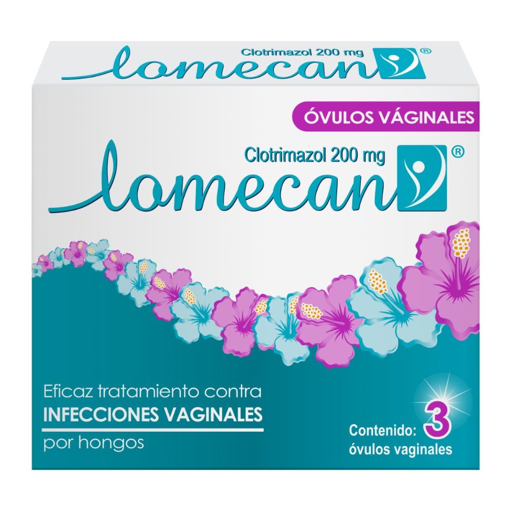 Lomecan V 200 mg · Óvulos Vaginales - 3 unidades