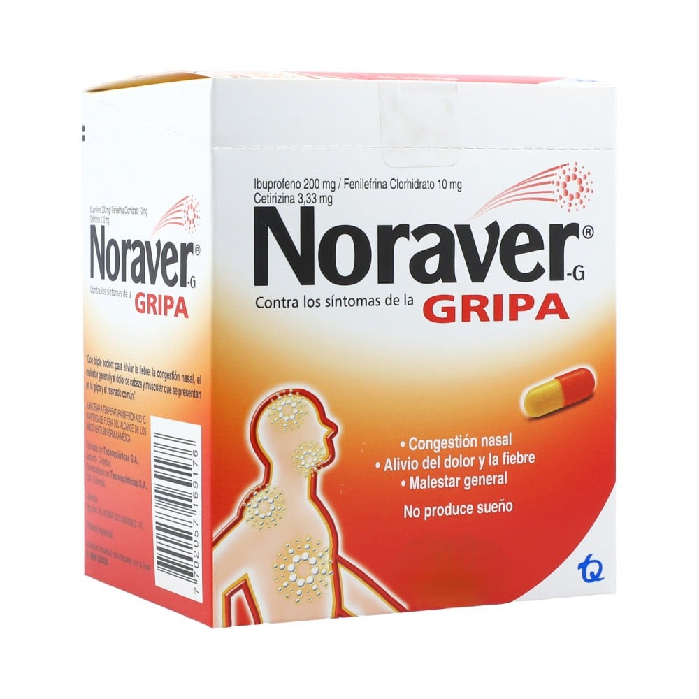 Noraver Gripa Capsula Caja X 60 | Cruz Verde