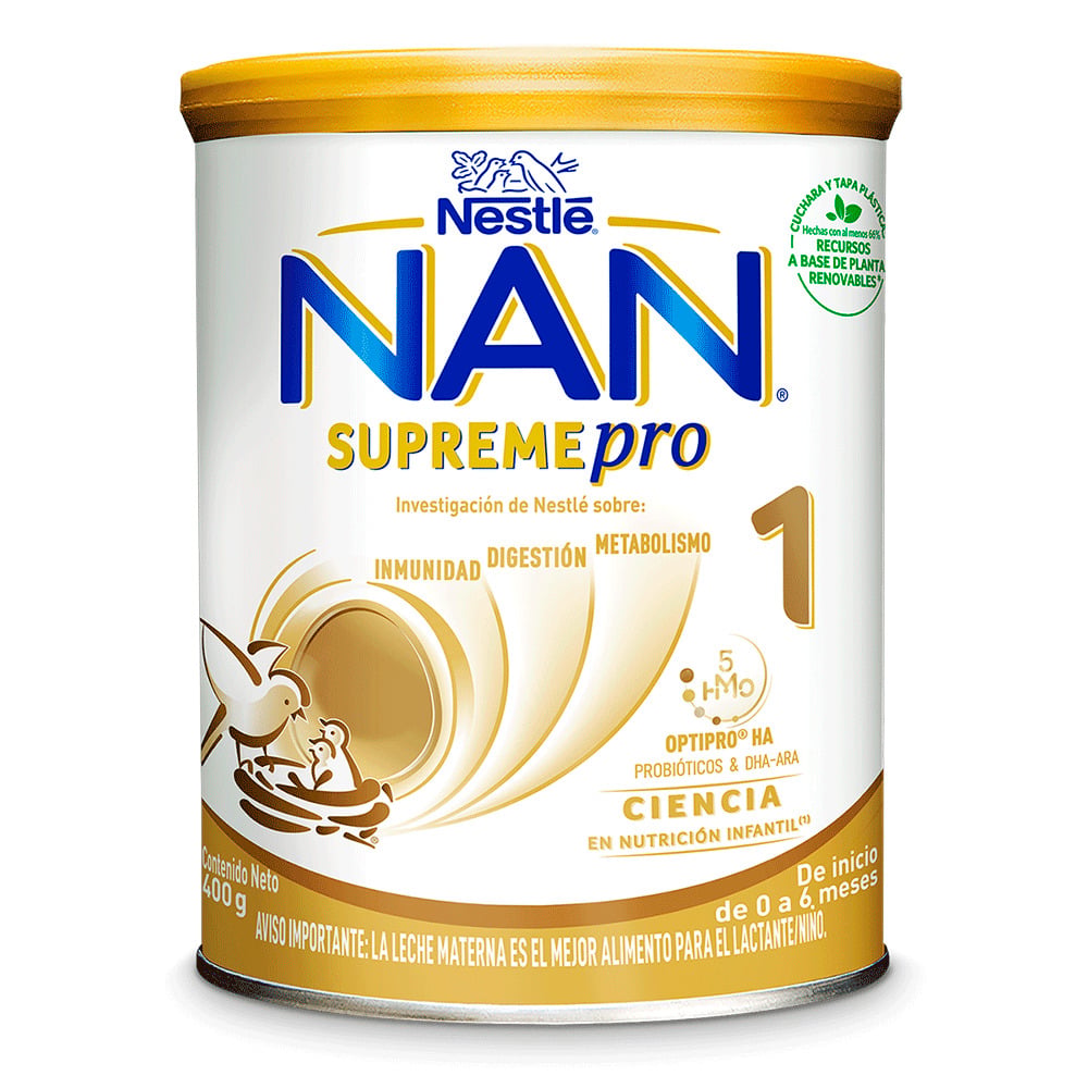 Nan 1 Supreme Hm-O Formula Lactea 0 - 6 Meses Nestle Tarro X 400Gr ...