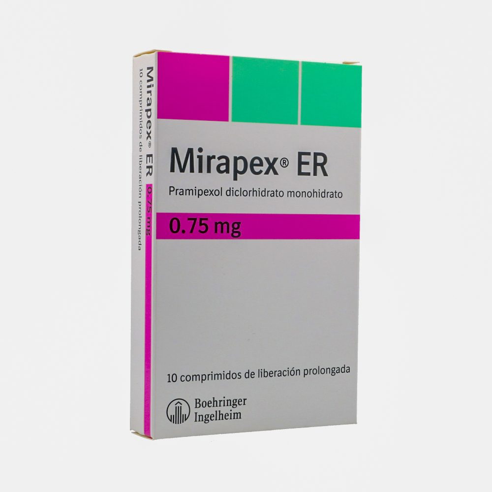 Mirapex ER Tabletas Liberación Prolongada 0.75Mg Caja X 10 | Los ...
