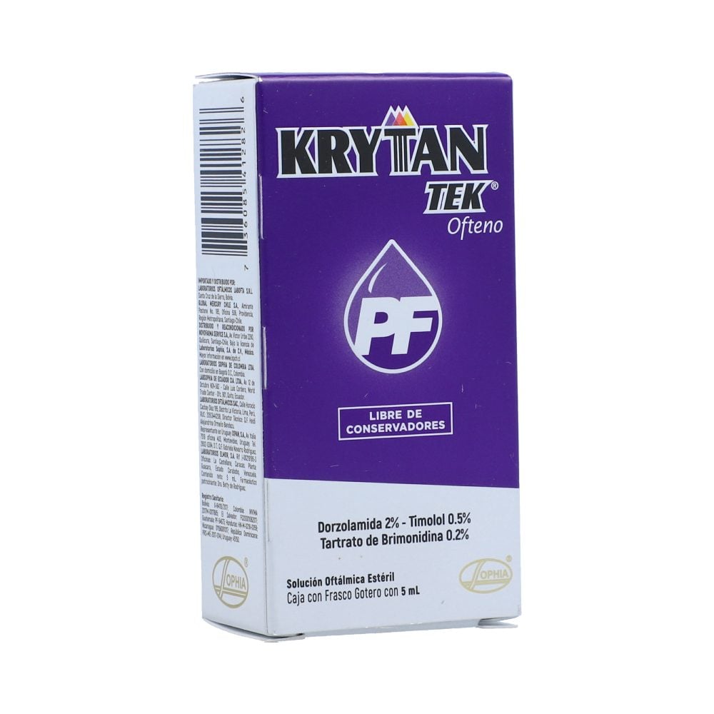Krytan Tek Ofteno Solución Oftálmica Esteril