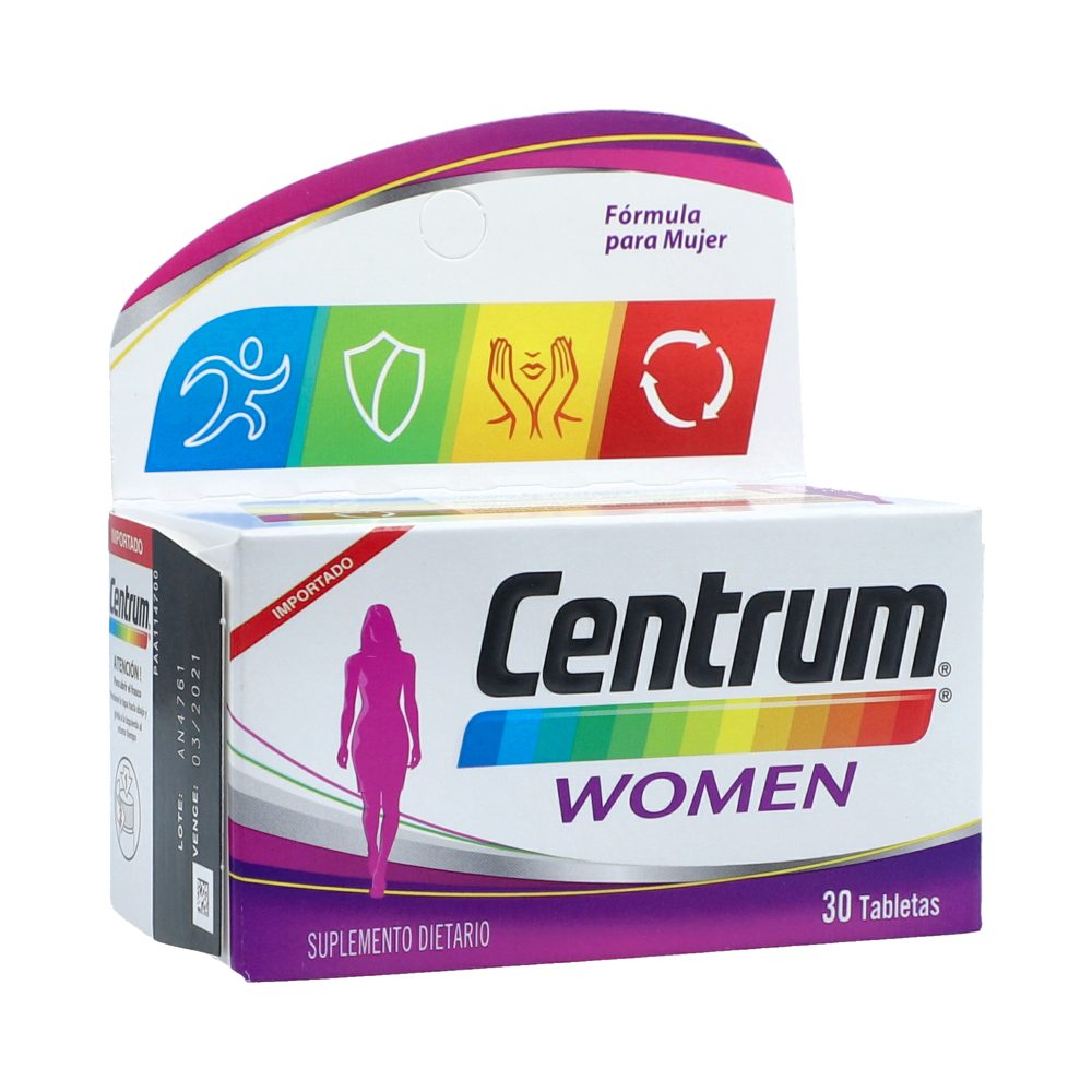 Centrum Women Tabletas Frasco X30 | Los expertos en ahorro Cruz Verde ...
