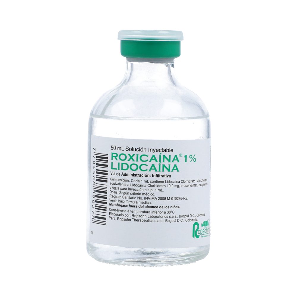 Roxicaina Se 1% Sol Iny Frasco X 50mL | Los expertos en ahorro Cruz Verde Colombia