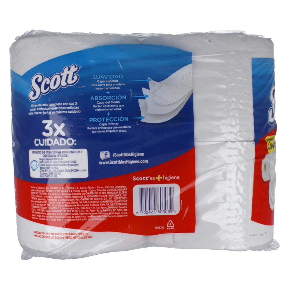 Papel Higiénico Triple Hoja Maxi Rollo Paquete X 4 | Los expertos en ...