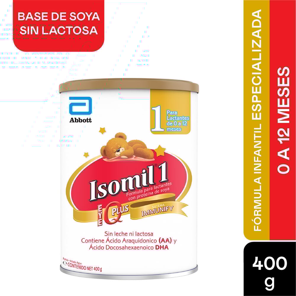 Isomil Iq Plus Con Soya Polvo Tarro X 400Gr | Los expertos en ahorro ...