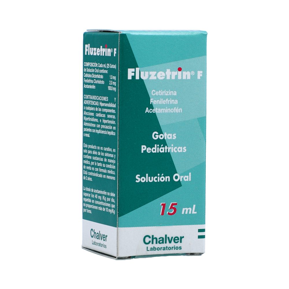 Fluzetrin F (100+1+2)Mg/mL(10+0.1+0.2)% Solución Oral Frasco X 15mL ...