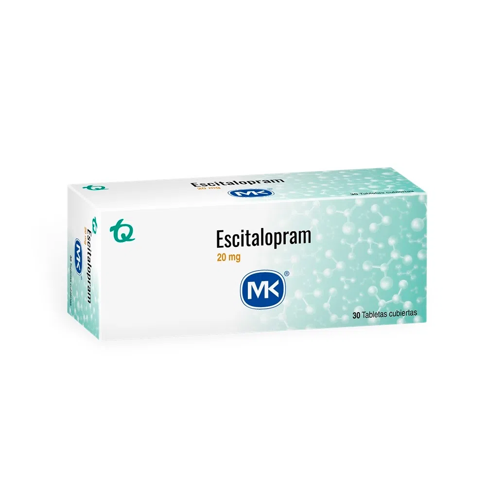 Escitalopram 20 mg · 30 Tabletas Recubiertas | Cruz Verde