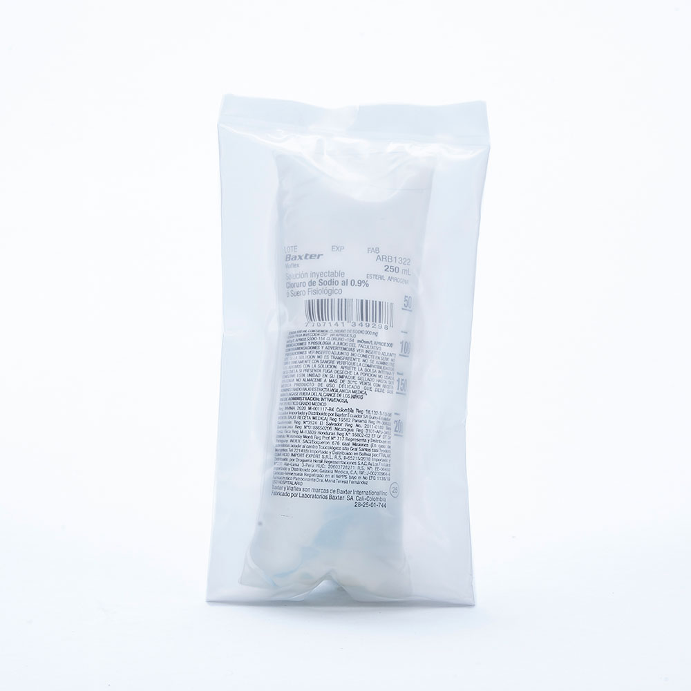 Cloruro De Sodio 0.9% Solución Inyectable Baxter Bolsa X 250mL | Los expertos en ahorro Cruz ...