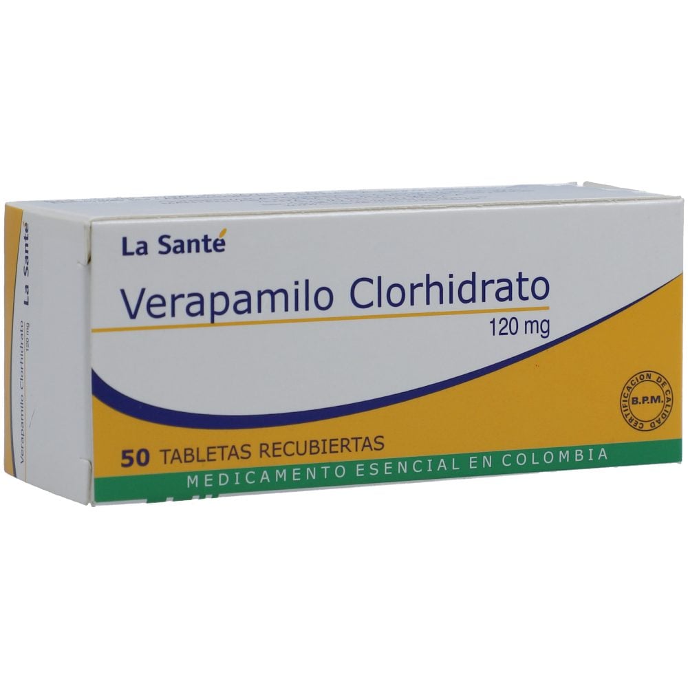 Verapamilo 120 mg - 50 Tabletas Recubiertas | Cruz Verde