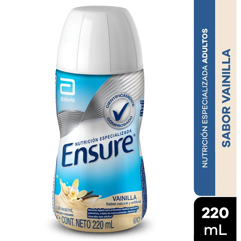 ENSURE FCO X 220ML VAINILLA | Los expertos en ahorro Cruz Verde Colombia