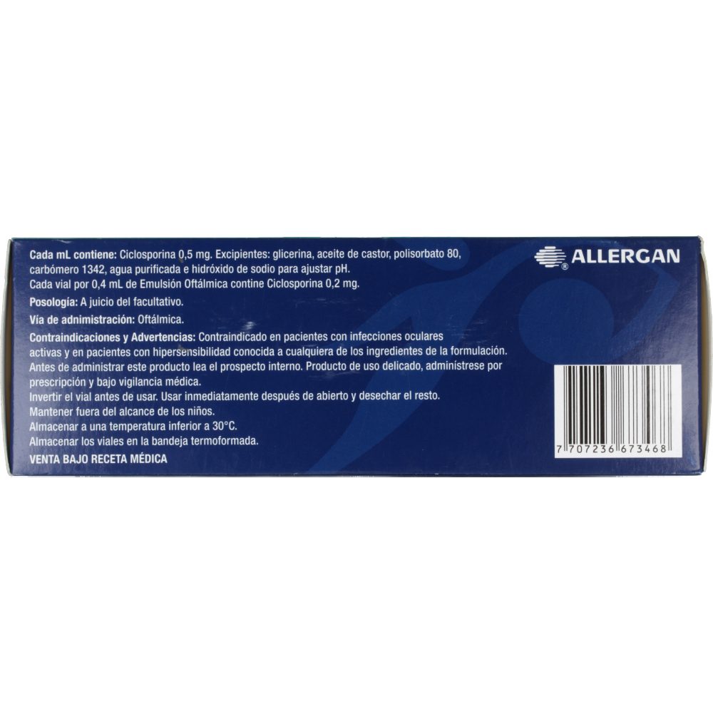 Restasis Emulsión Oftálmica 0,05% Caja X 30 Dosis | Los expertos en ...