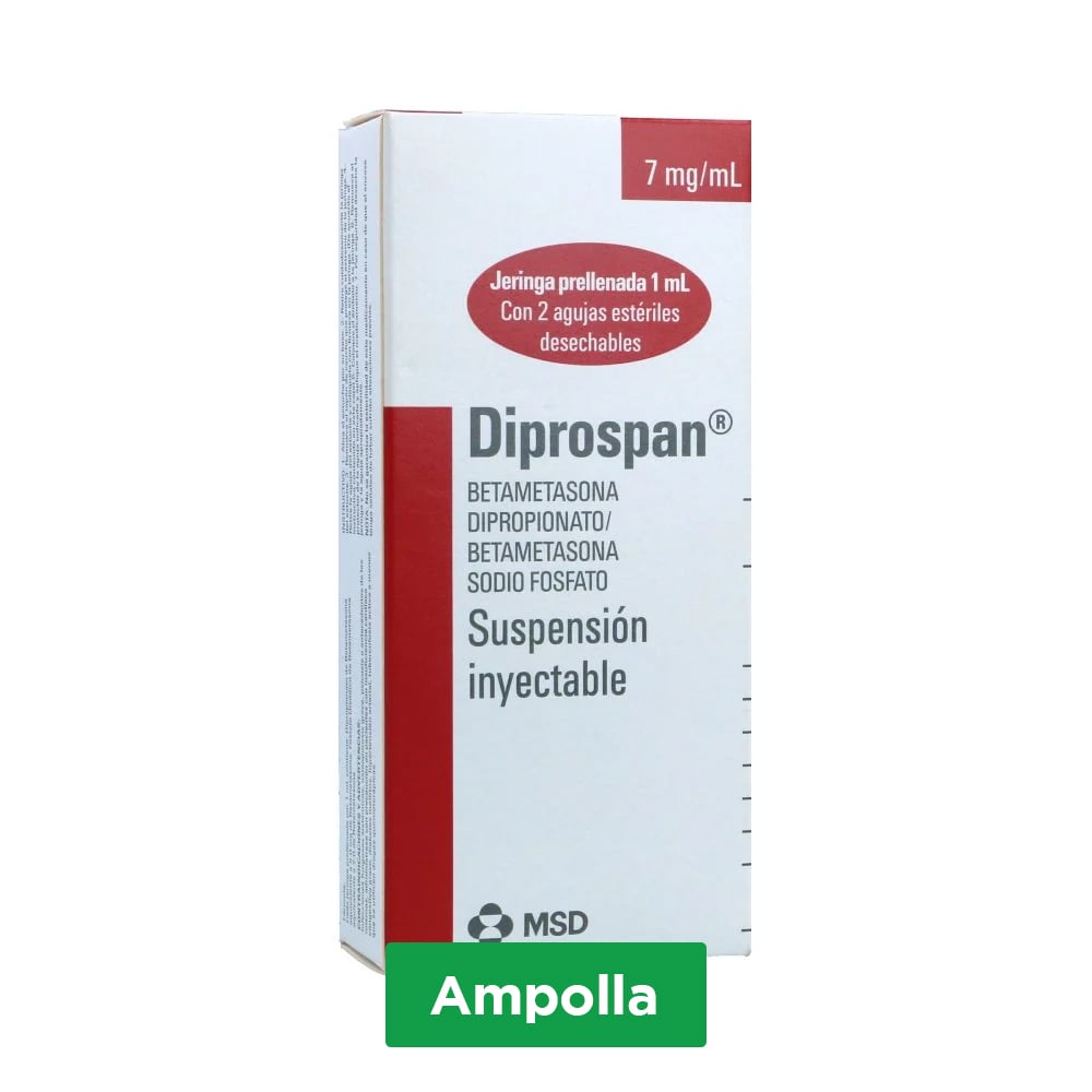 Diprospan Suspensión Inyectable Jeringa Prellenada 1mL X 1 Ampolla