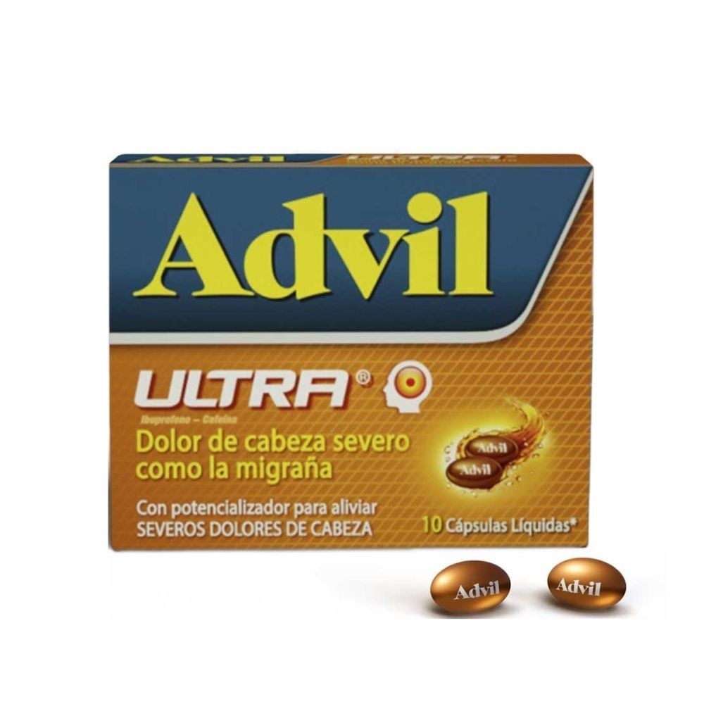 Advil Ultra (200+65)mg - 10 Cápsulas | Cruz Verde