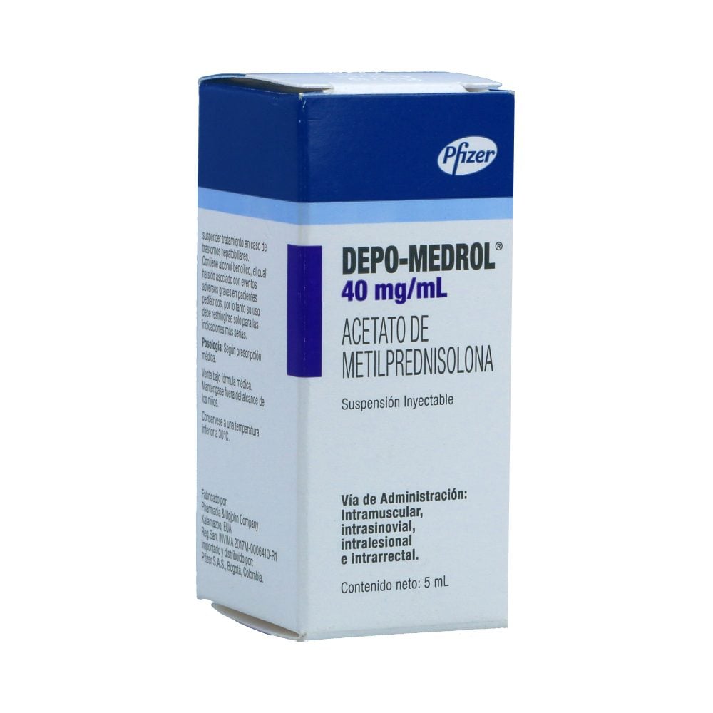 Depo-Medrol 40Mg/mL Suspensión Inyectable Caja X 1 Ampolla | Cruz Verde