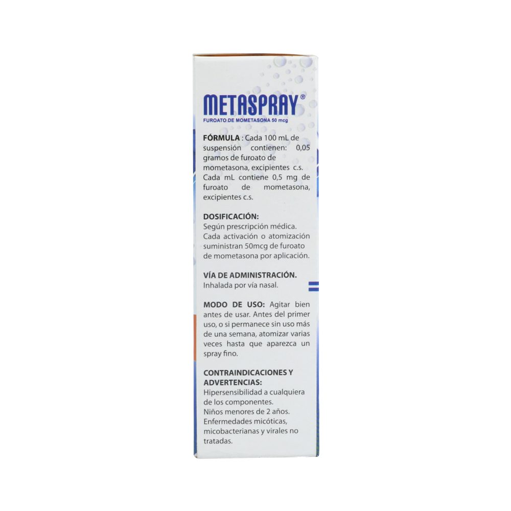 Metaspray Spray Nasal Acuoso 0.05% Frasco X 18mL | Los expertos en ...