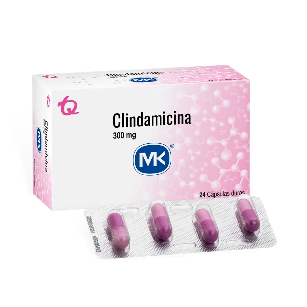 Clindamicina 300Mg Capsulas Cajas X 24 Mk | Cruz Verde