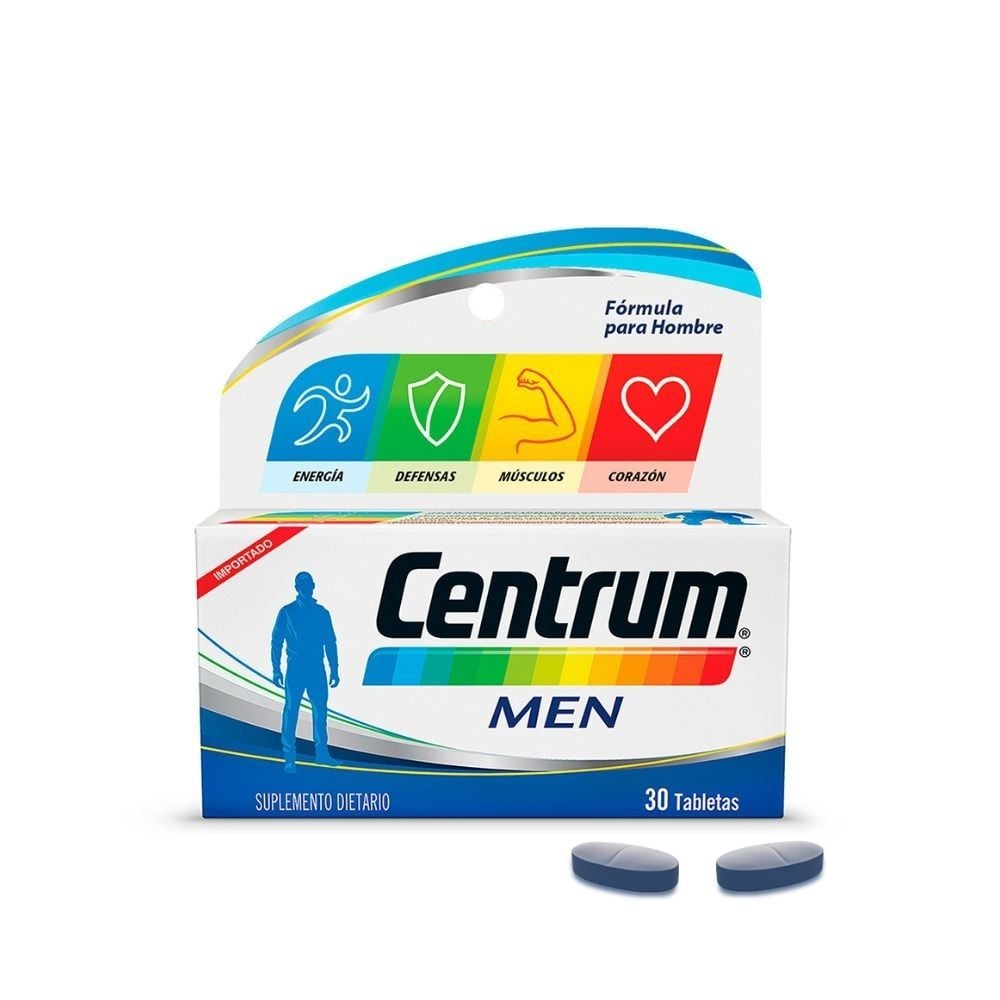 Centrum Men - 30 tabletas | Cruz Verde