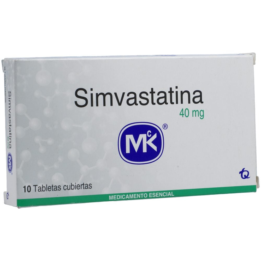 Simvastatina Mk 40Mg Caja X 10 Tabletas Recubiertas | Los expertos en ...