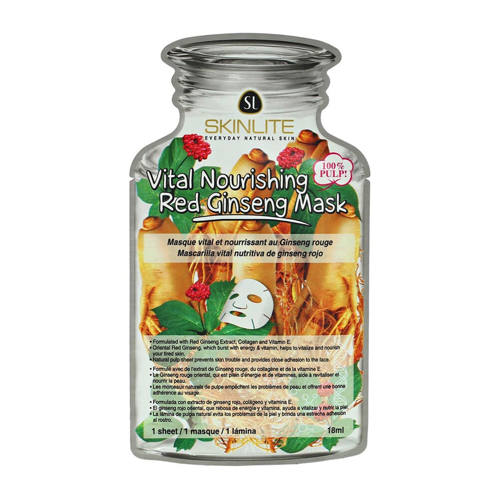 Mascarilla Vital Red Ginseng Nourishing Skinlite Sobre X 1 X 18 Gr
