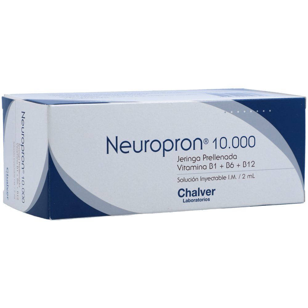 Neuropron 10.000 (50+50+5)Mg/mL Caja X 3 Jeringas Prellenadas Solución ...