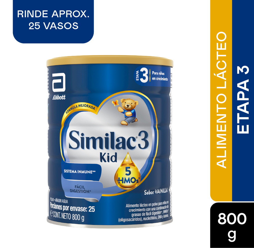Similac 3 5 Hmos Kid Lata X 800Gr Vainilla | Cruz Verde