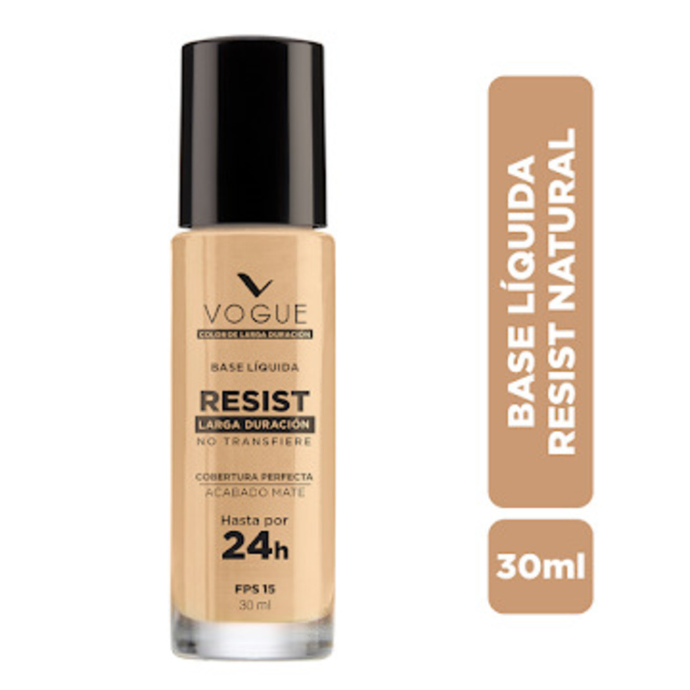 Base Liquida Vogue Resist Larga Duracion Frasco X 30Ml Natural | Cruz Verde