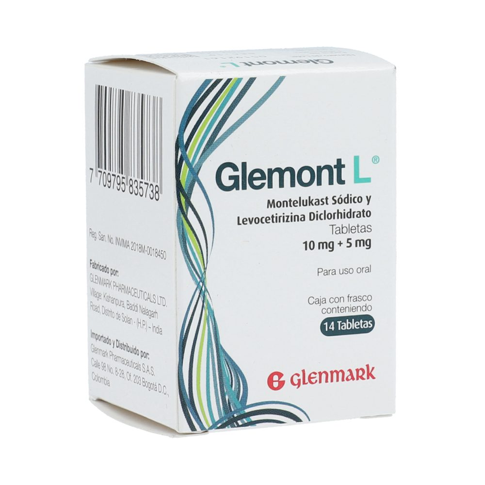 Glemont L (5+10)Mg Tabletas Recubiertas Frasco X 14 | Los expertos en ahorro Cruz Verde Colombia
