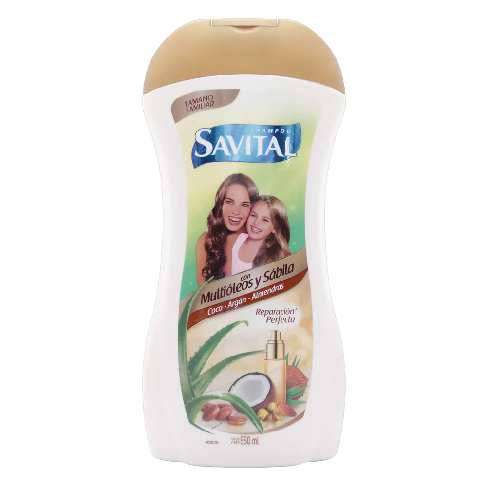 Shampoo Savital Reparacion Perfecta Multioleos Sabila Frasco X 550Ml ...