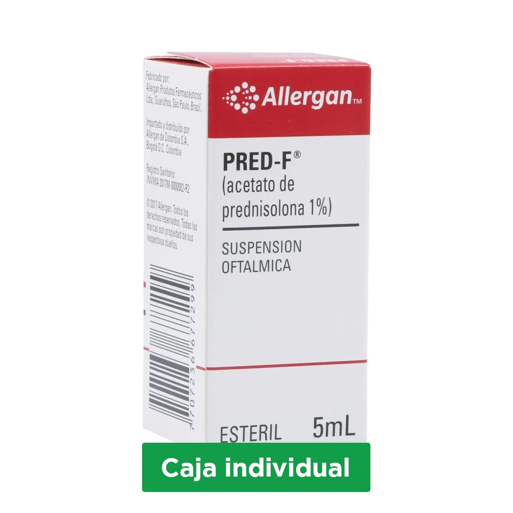 Pred F 10Mg/mL Suspensión Oftalmologica Frasco X 5mL | Cruz Verde
