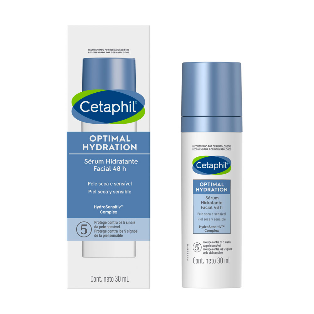 Serum Hidratante Facial Optimal Hydration Piel Seca Y Sensible 48H Cetaphil Frasco X 30mL | Los ...