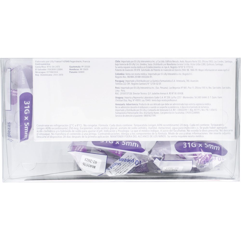 Forteo 250Mcg Solución Inyectable Caja X 1 Pen X 2.4mL | Los expertos ...