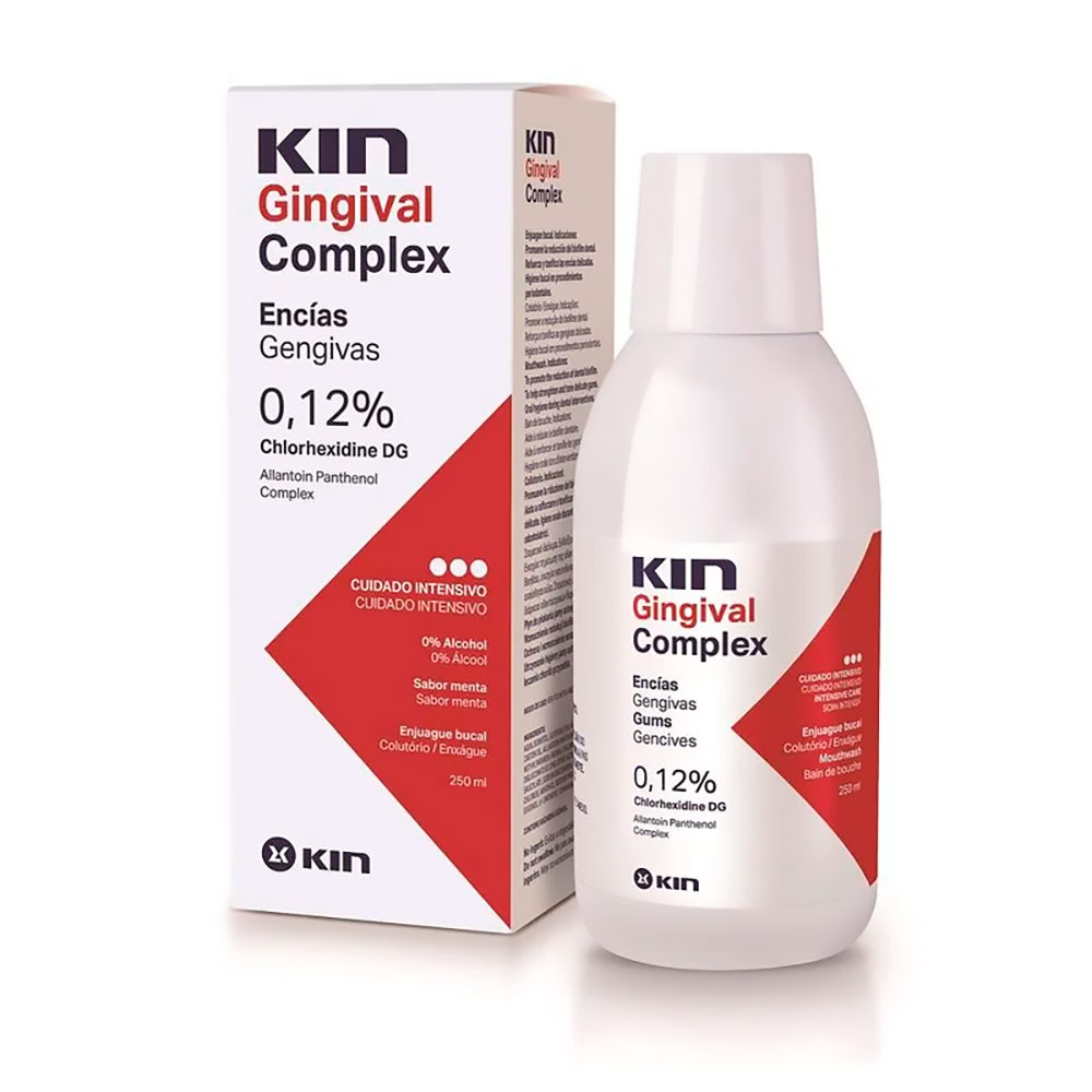 Enjuague Bucal Kin Frasco X 250Ml Gingival Complex Menta | Los expertos ...
