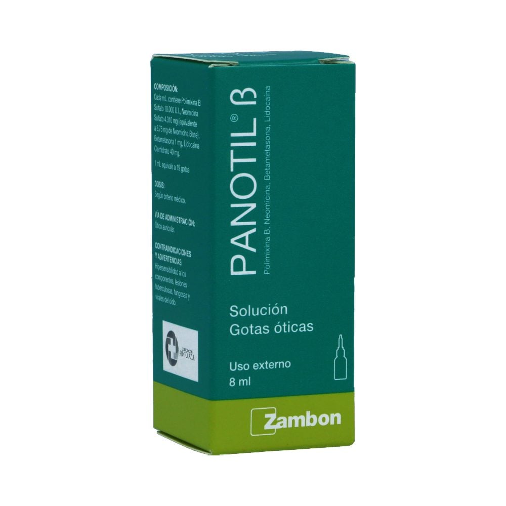 Panotil Beta Gotas Óticas 8 ml | Cruz Verde