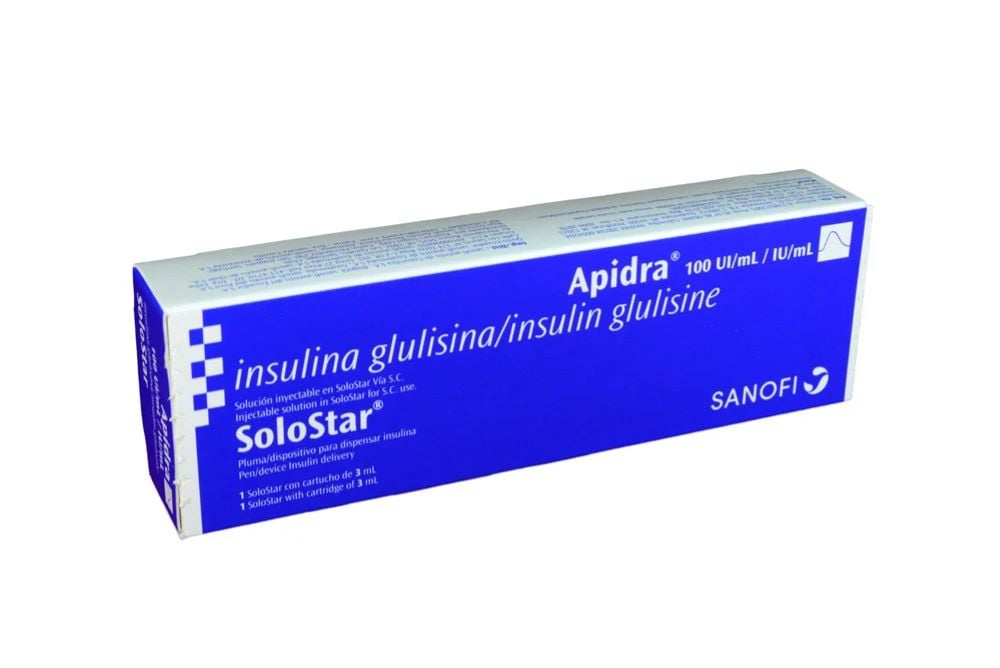 Apidra 100Ui/Ml 300Ui/3Ml(100Ui/Ml) Solucion Inyectable Cartucho X 3Ml ...