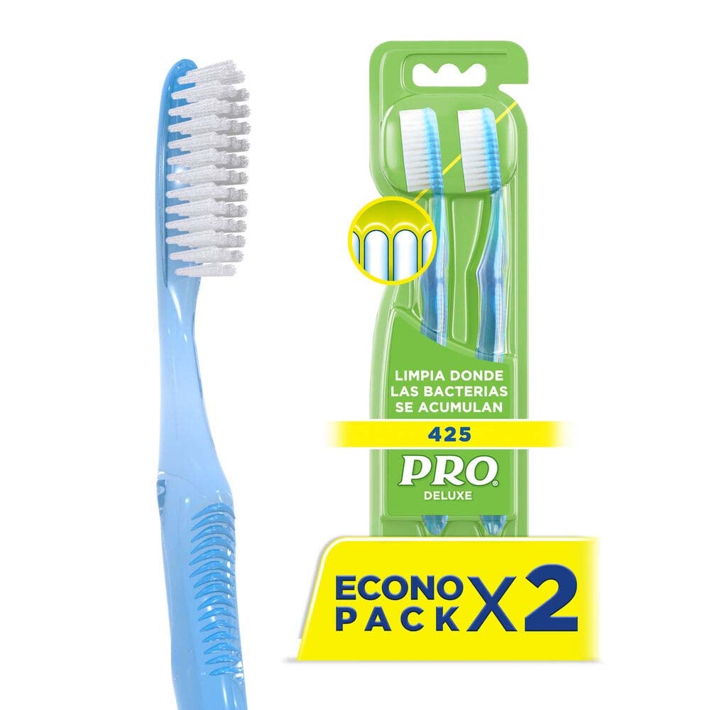 Pro Deluxe 425 Med 2X1 Cepillo dental Paquete | Cruz Verde