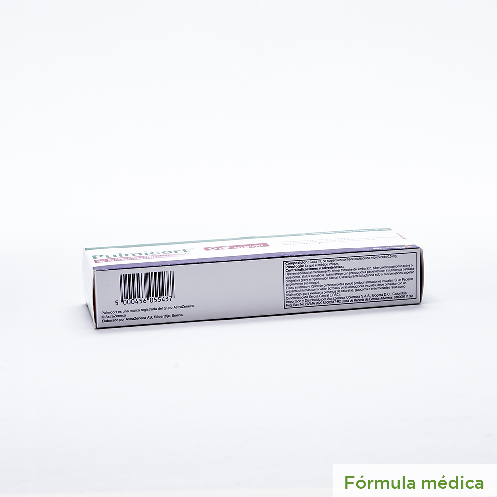 Pulmicort 0.5Mg/Ml Suspensión Para Nebulizació Caja X 5 Ampollas X 2Ml ...
