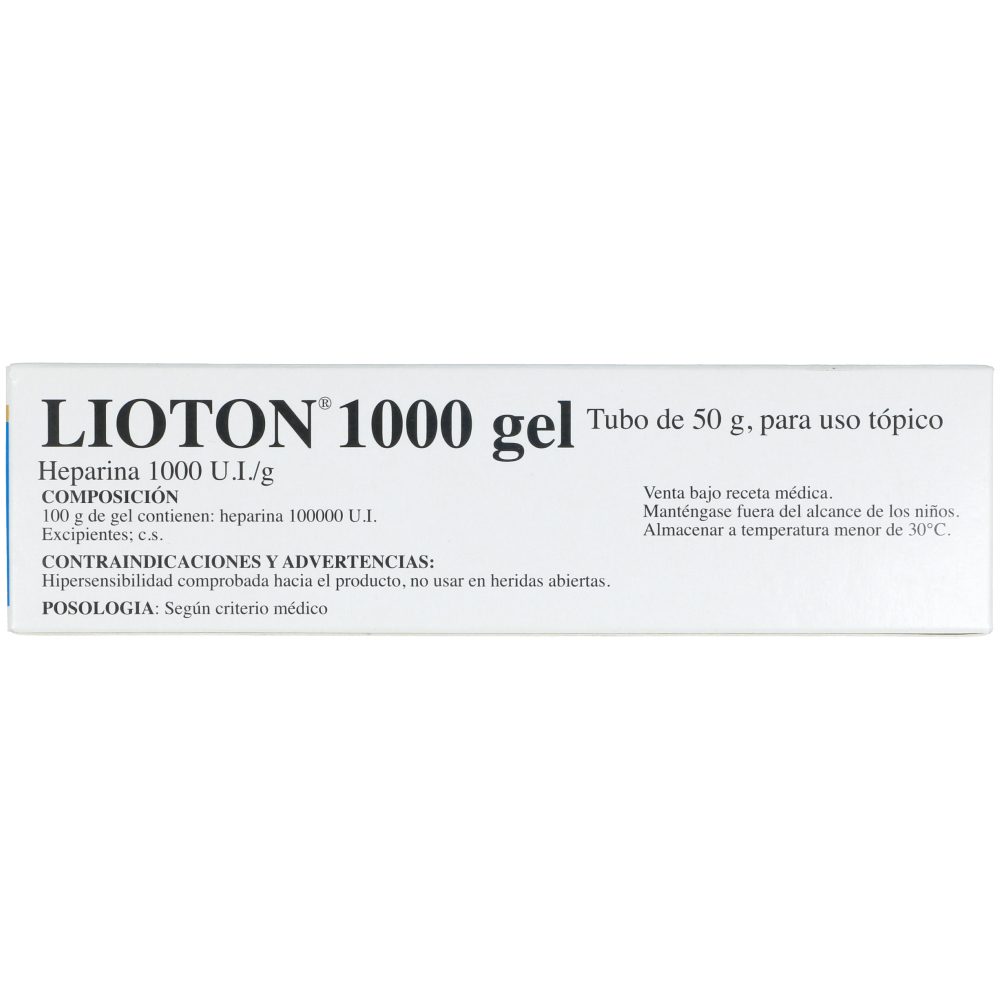 Lioton 1000Ui/Gr Gel Tubo X 50 Gr | Los expertos en ahorro Cruz Verde ...
