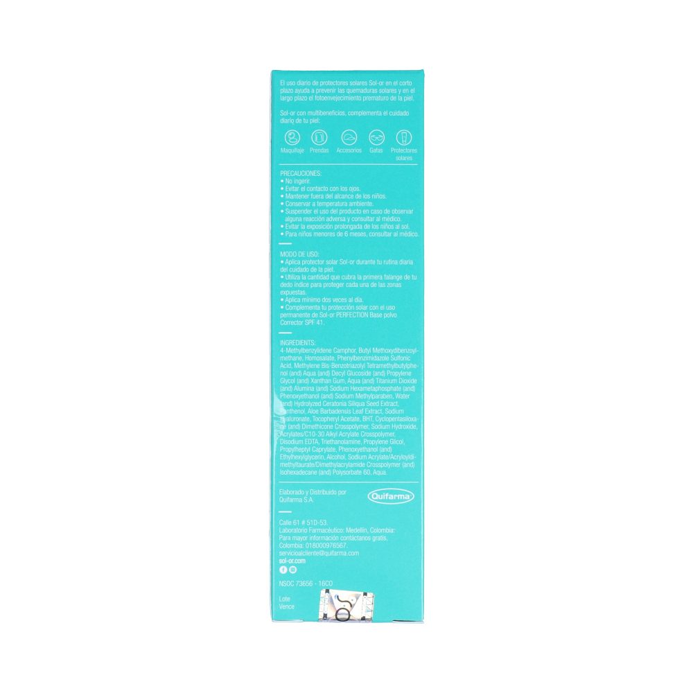 Sol-Or Gel Repair spf 40 Tubo X 60 g Protector Solar Piel Mixta | Los ...