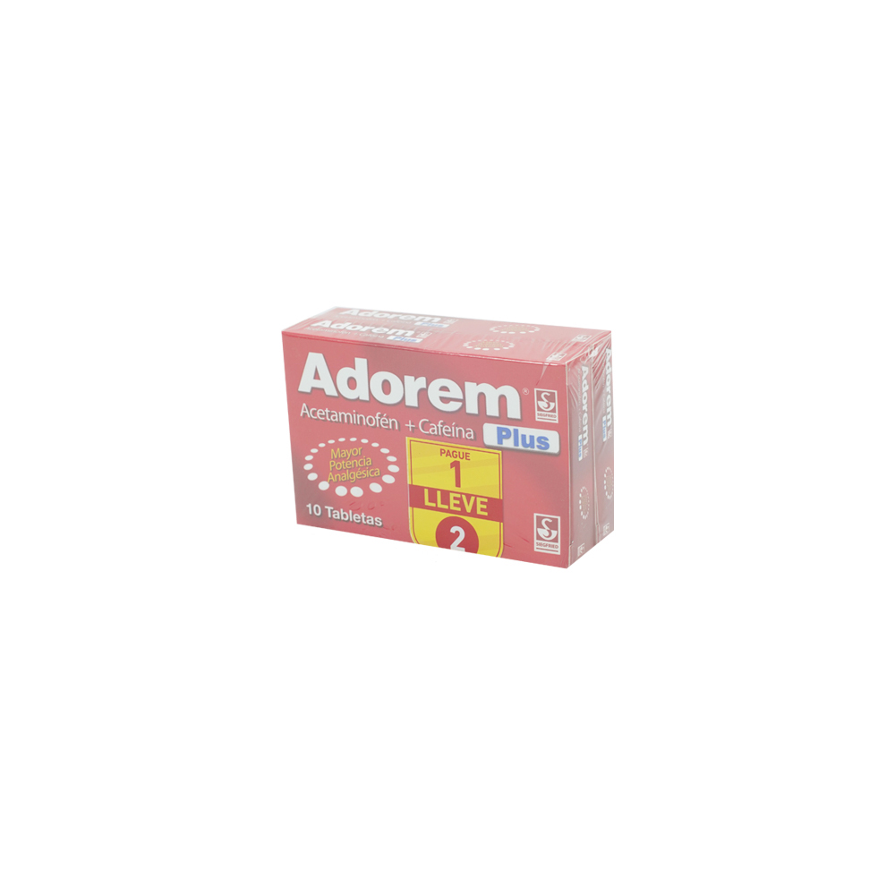 Promo Adorem Plus (500+50)Mg Caja x 10 Tabletas Pague 1 Lleve 2 | Los ...